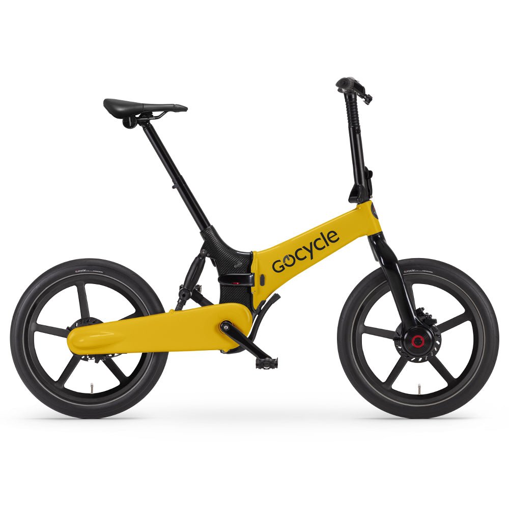 GoCycle G4i+ Yellow: Electric Fold Up Bike that Stands Out